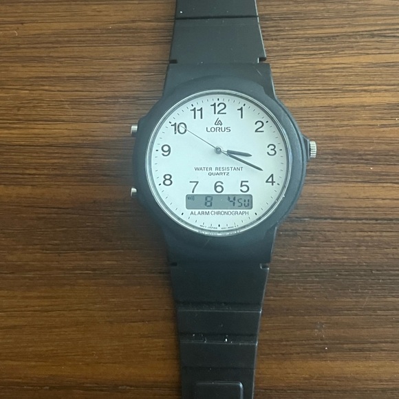 Lorus | Accessories | New Mens Lorus Watch Black With White Face New ...